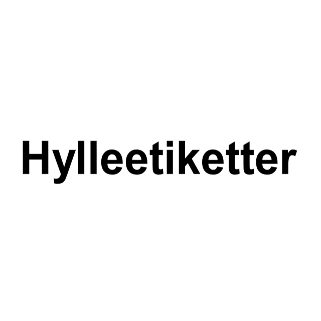 Hylleetiketter – Forhandlerside – Sørensen Tobakk